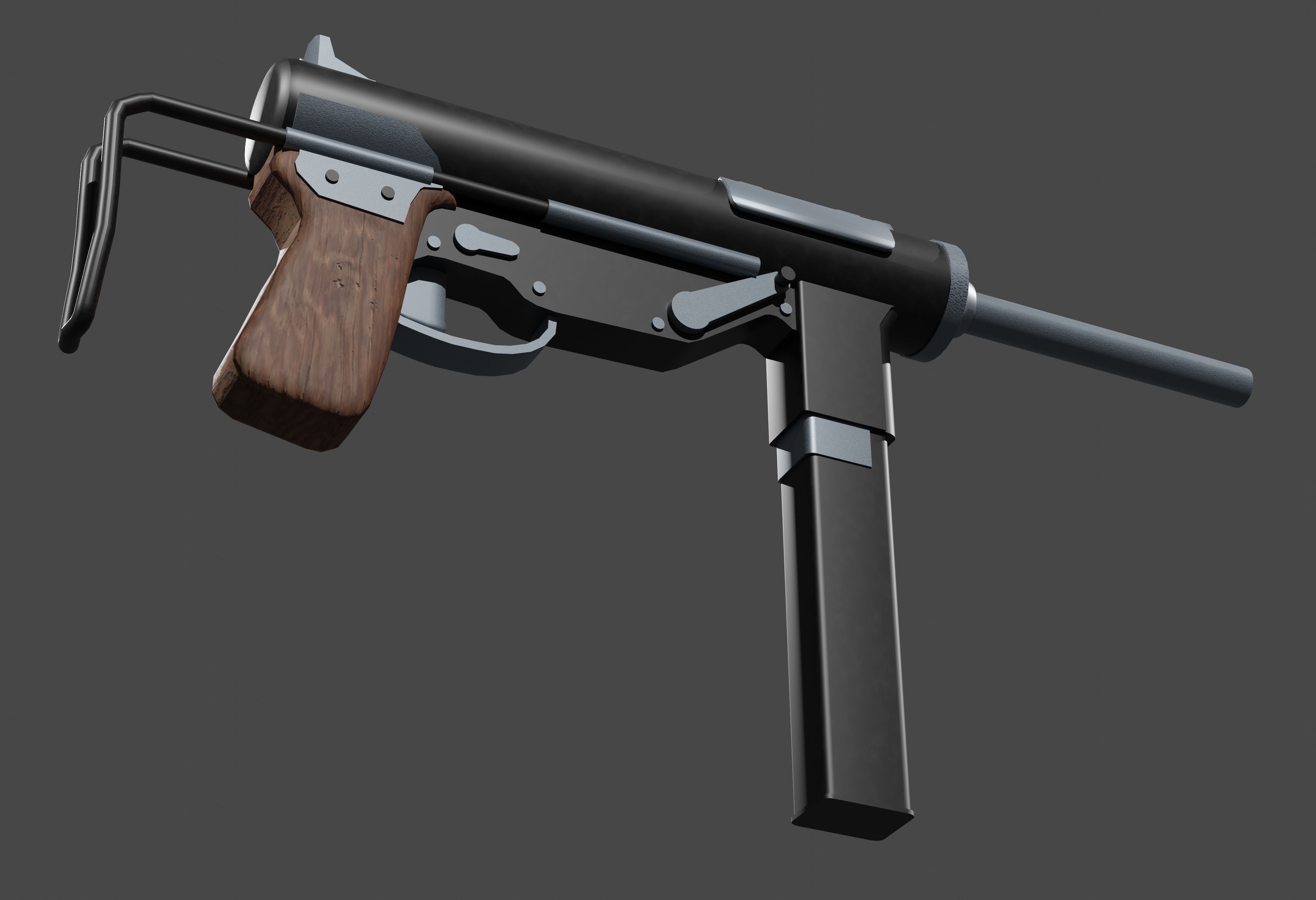 submachine gun 3D model | CGTrader