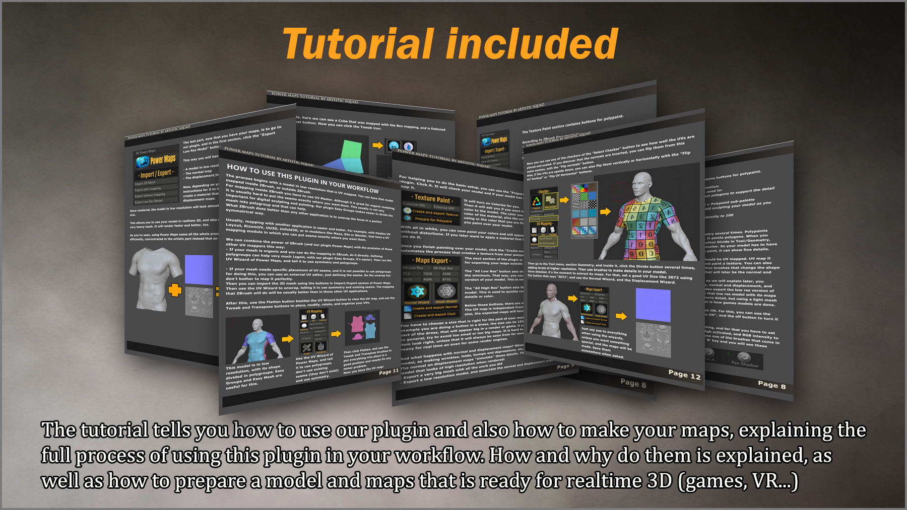 Power Maps ZBrush Plugin 3D model | CGTrader