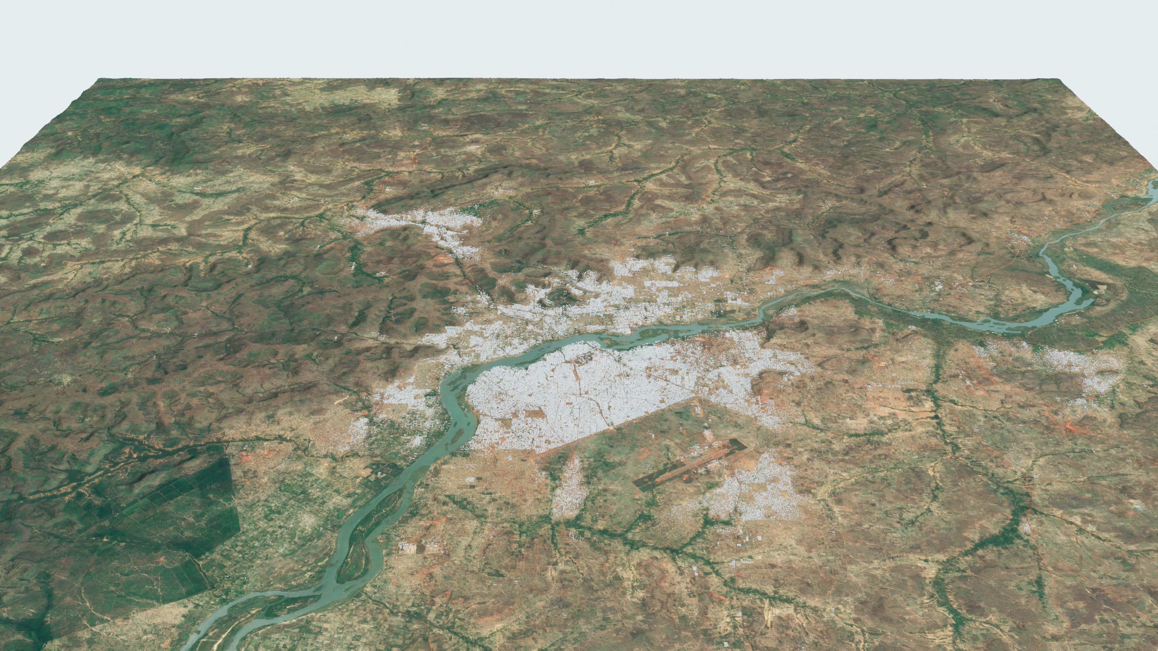 Bamako Mali City Landscape 3D Model 3D model | CGTrader