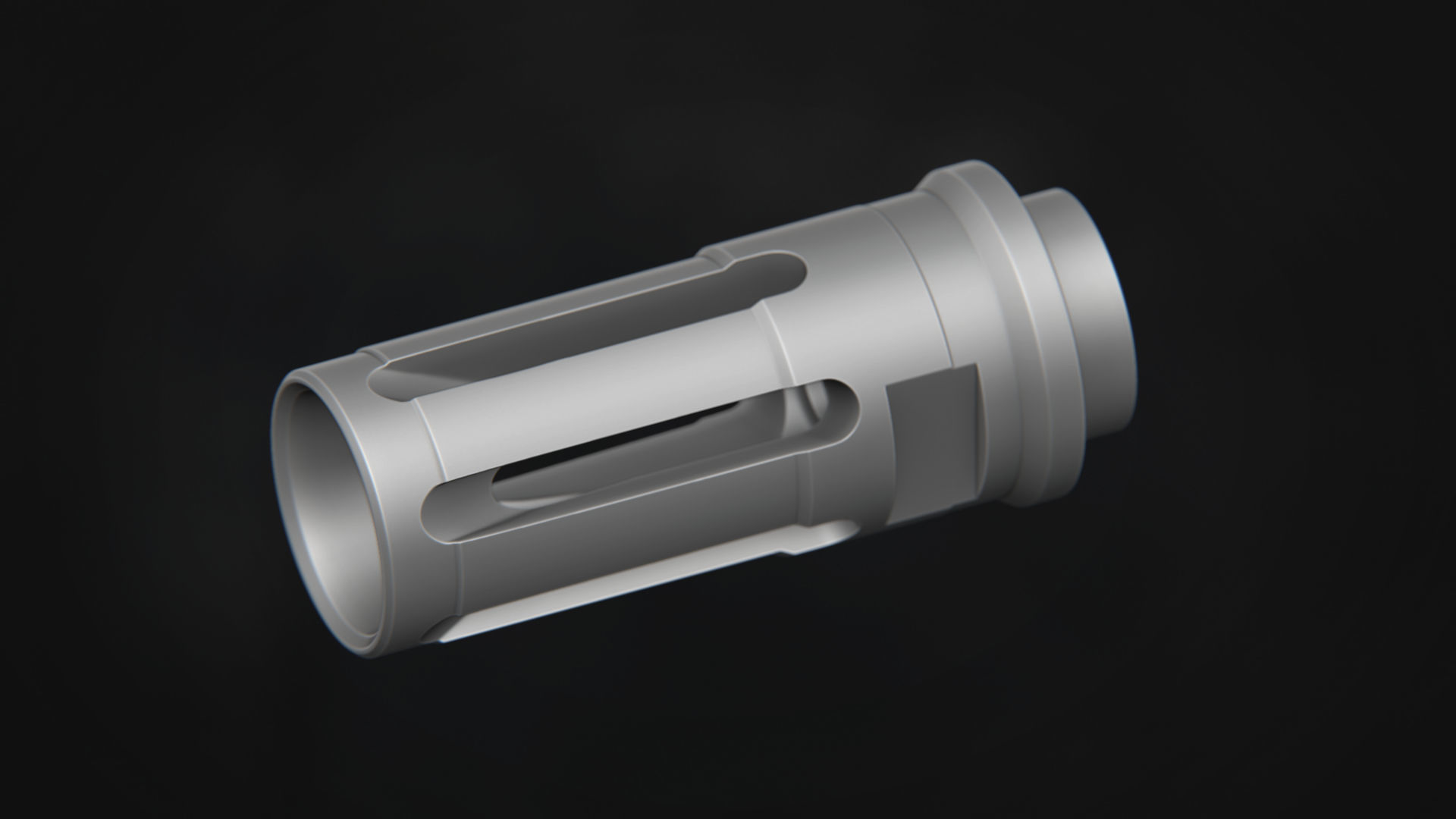3D model SFCT-556 Closed-Tine Flash Hider VR / AR / low-poly | CGTrader
