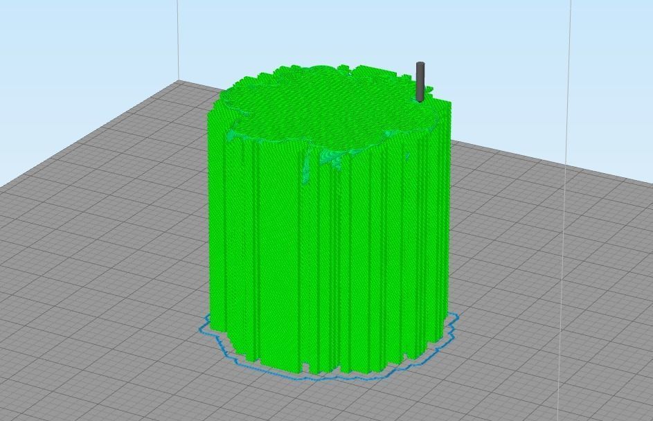Columnar rotating candle wave candle 3D model 3D printable | CGTrader