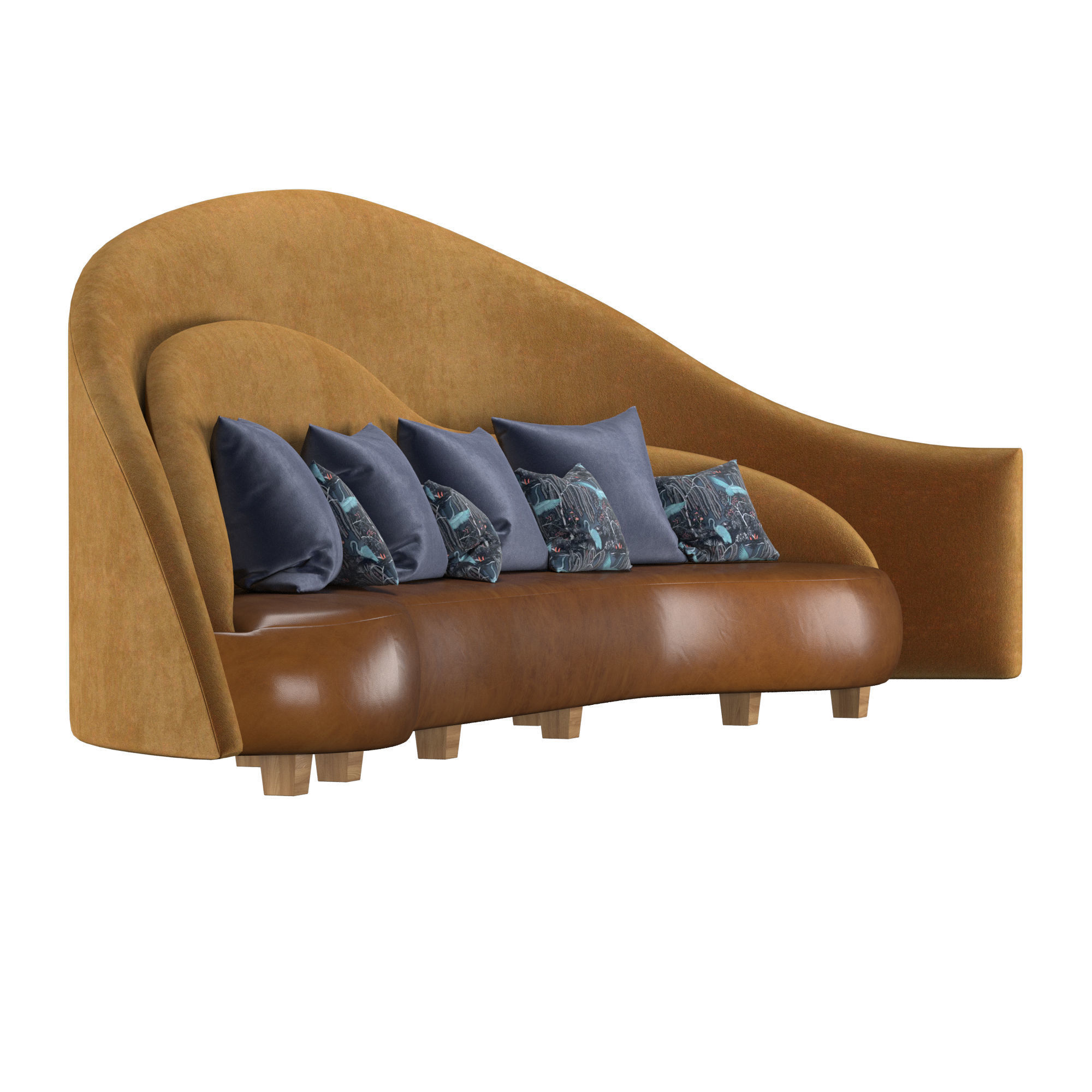 Lobby sofa Foxy 3D model | CGTrader