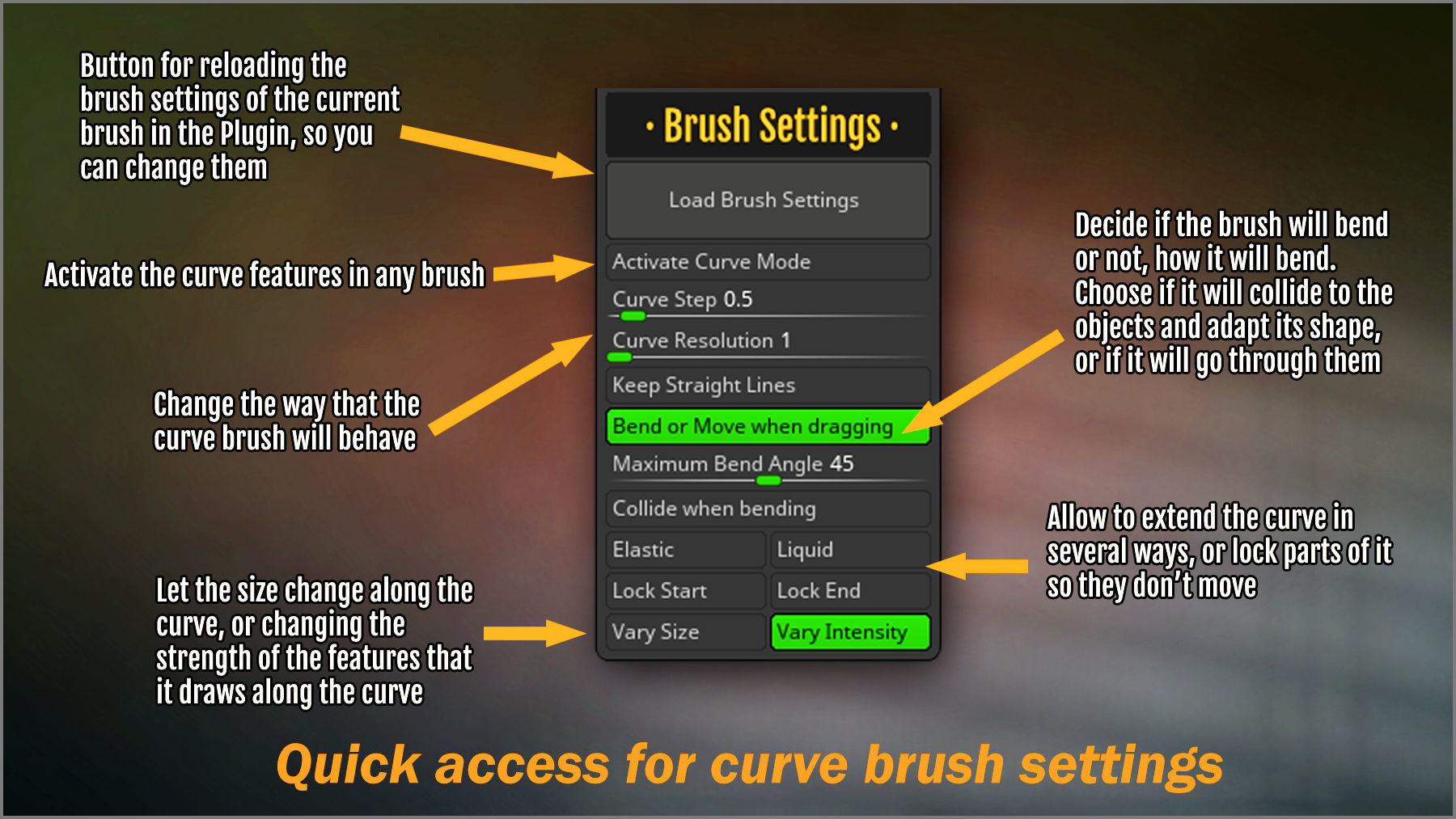Easy Curves ZBrush Plugin and Curves Tutorial 3D model | CGTrader