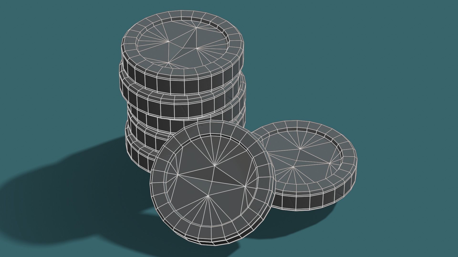 3D model Stylized Gold Coin - PBR Game Ready VR / AR / low-poly | CGTrader