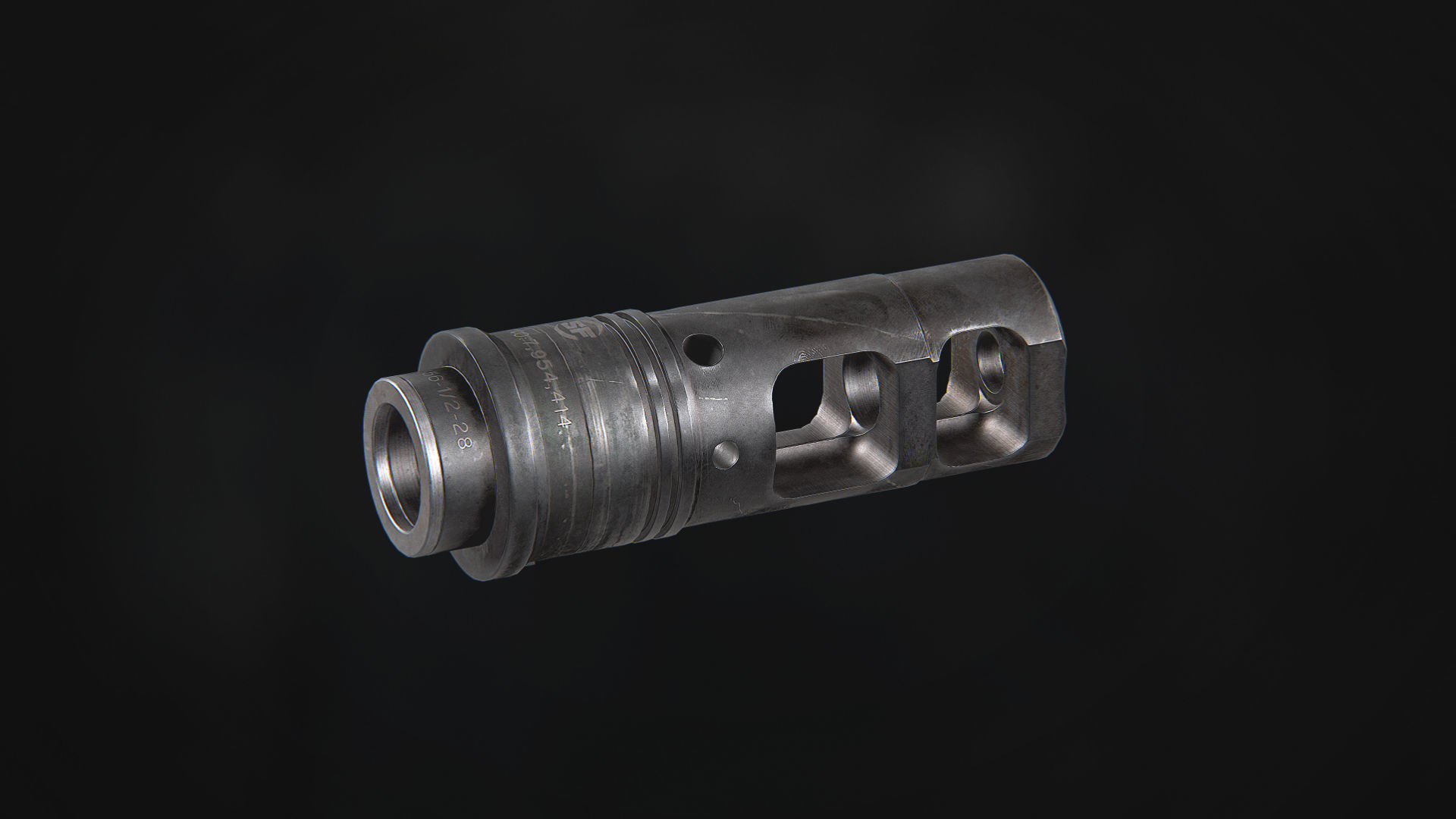 3D model SOCOM-556 Muzzle Brake VR / AR / low-poly | CGTrader