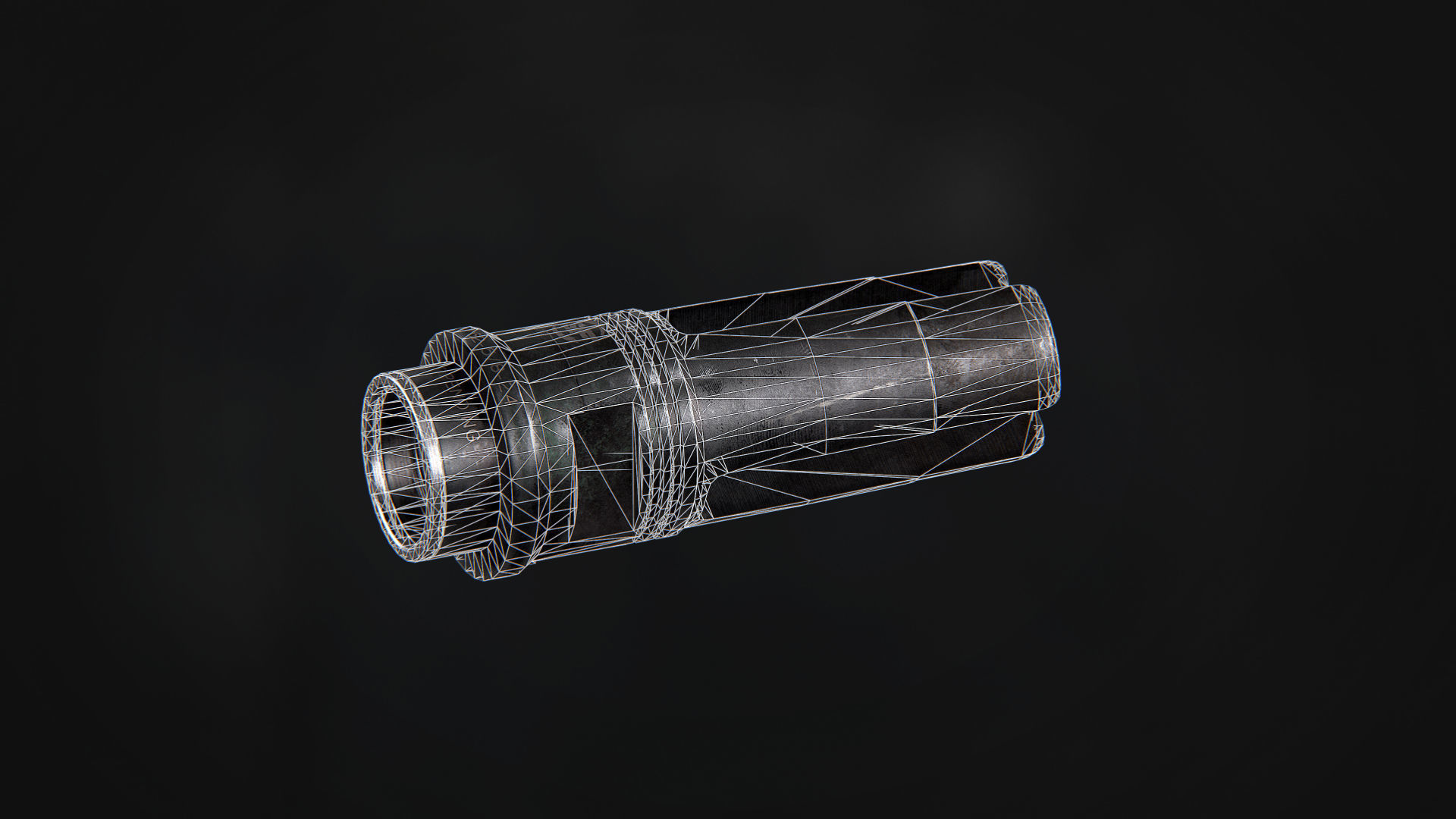 3D model SOCOM-762 3-Prong Flash Hider VR / AR / low-poly | CGTrader
