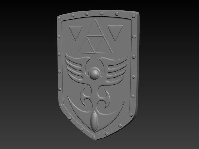 Master Sword and Shield from Zelda a Link the Past - 3D Print 3D model ...