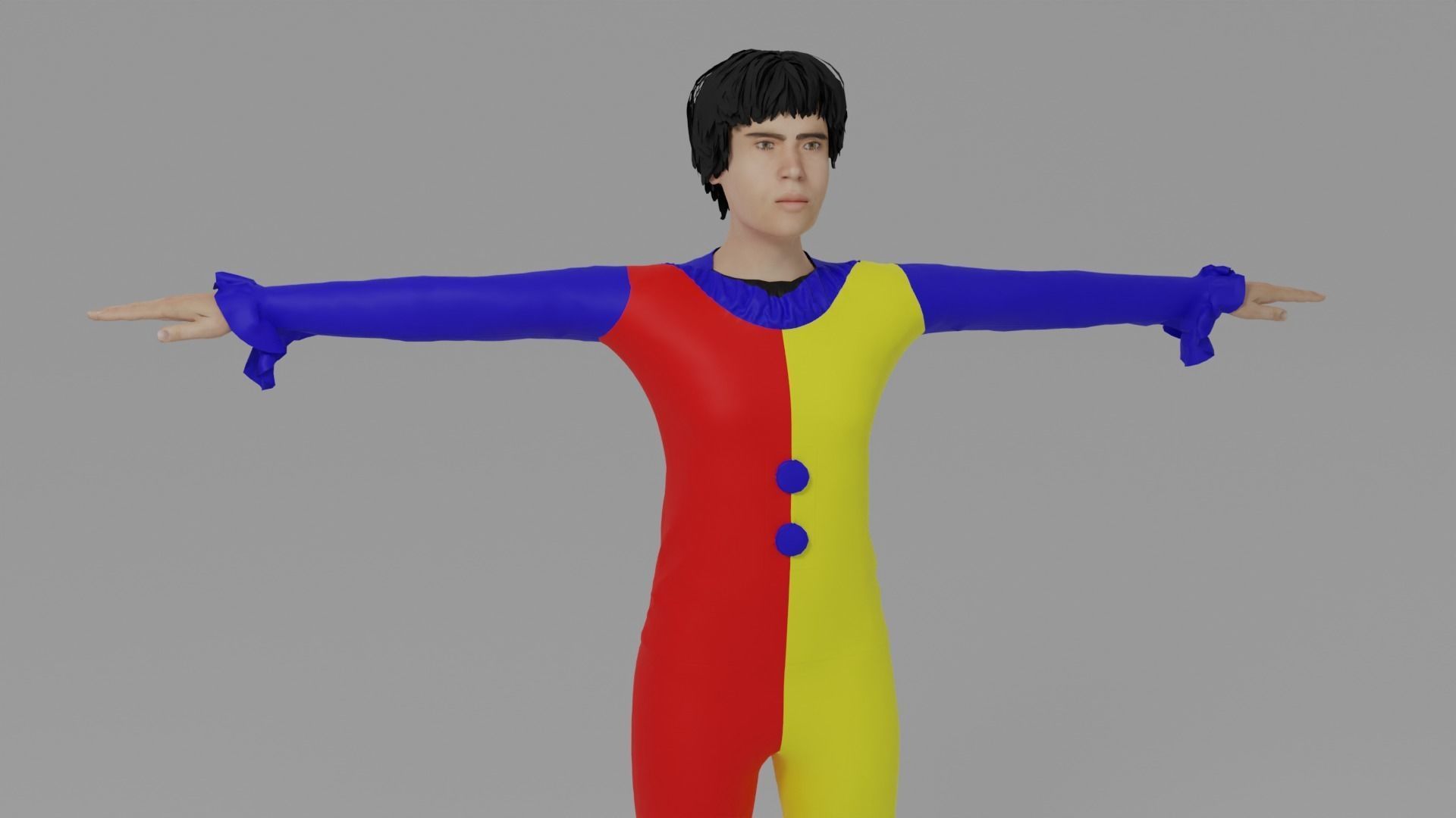 3D model Clown Man VR / AR / low-poly | CGTrader