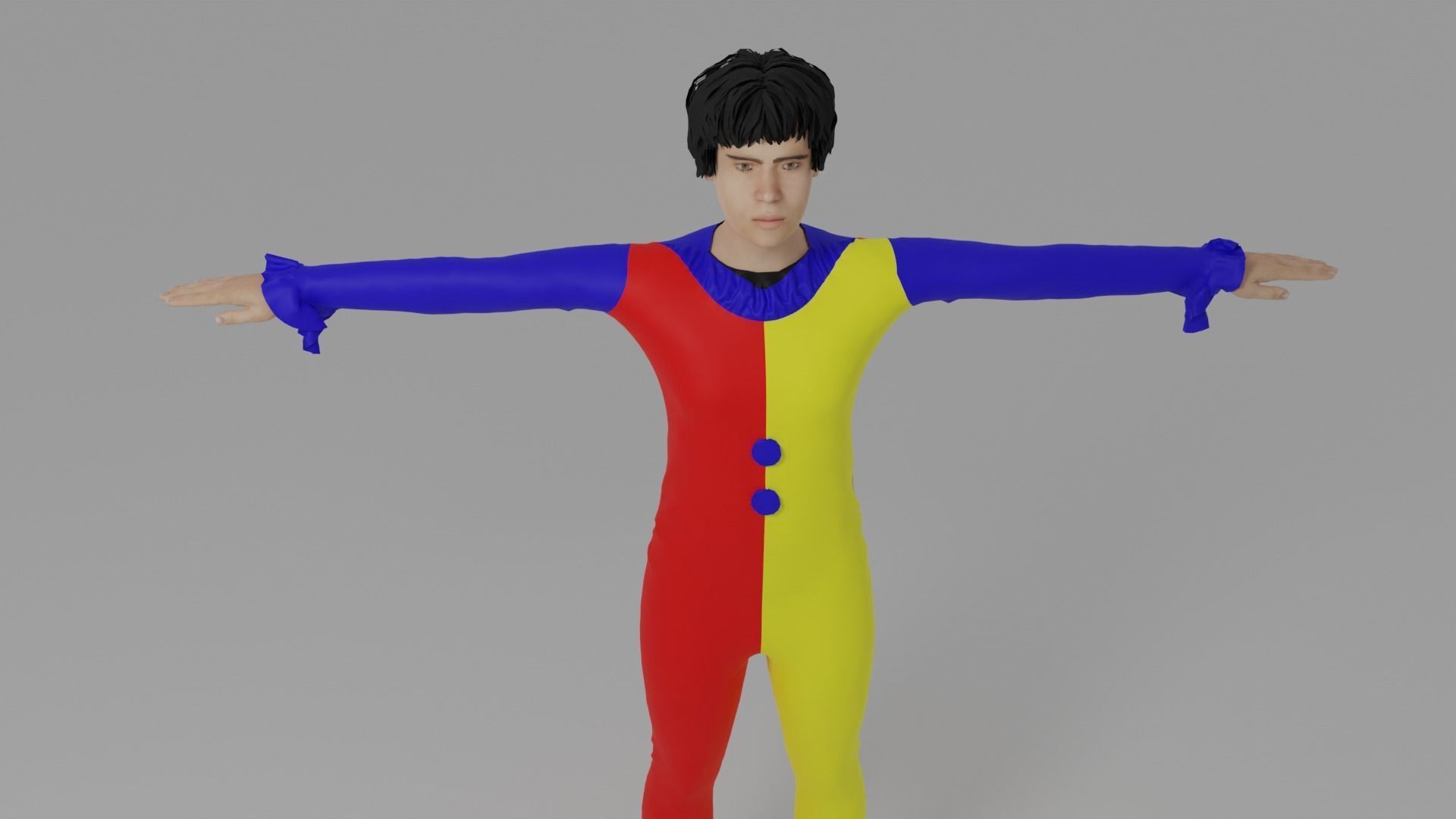 3D model Clown Man VR / AR / low-poly | CGTrader