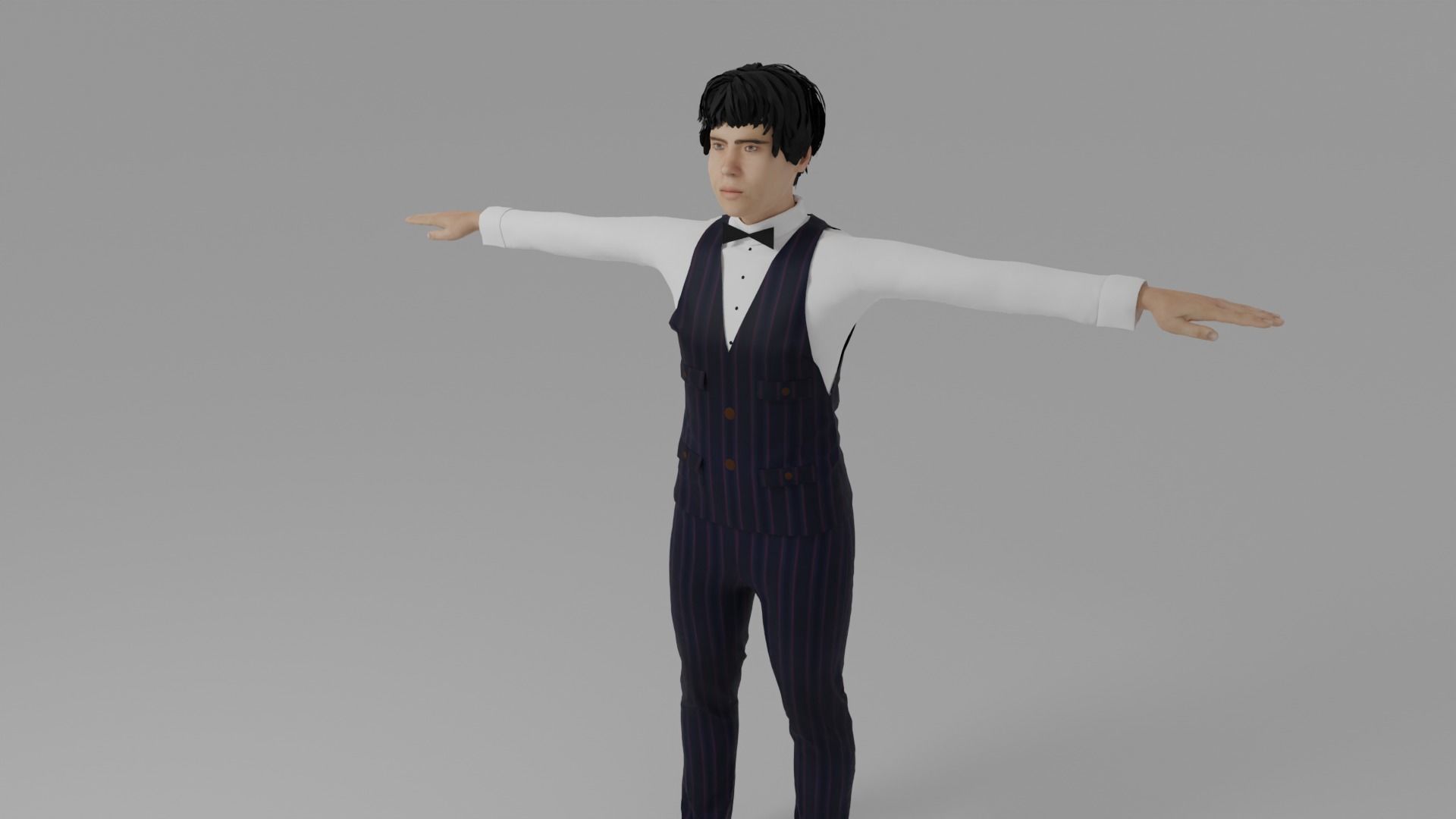 3D model Servant Man VR / AR / low-poly | CGTrader