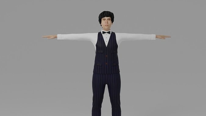 3D model Servant Man VR / AR / low-poly | CGTrader