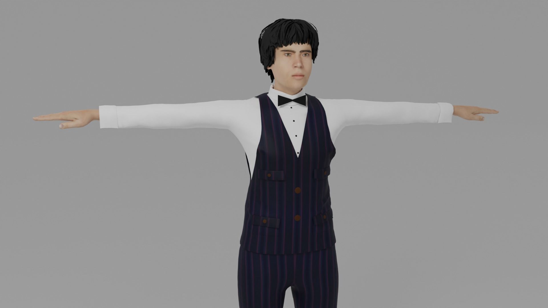 3D model Servant Man VR / AR / low-poly | CGTrader