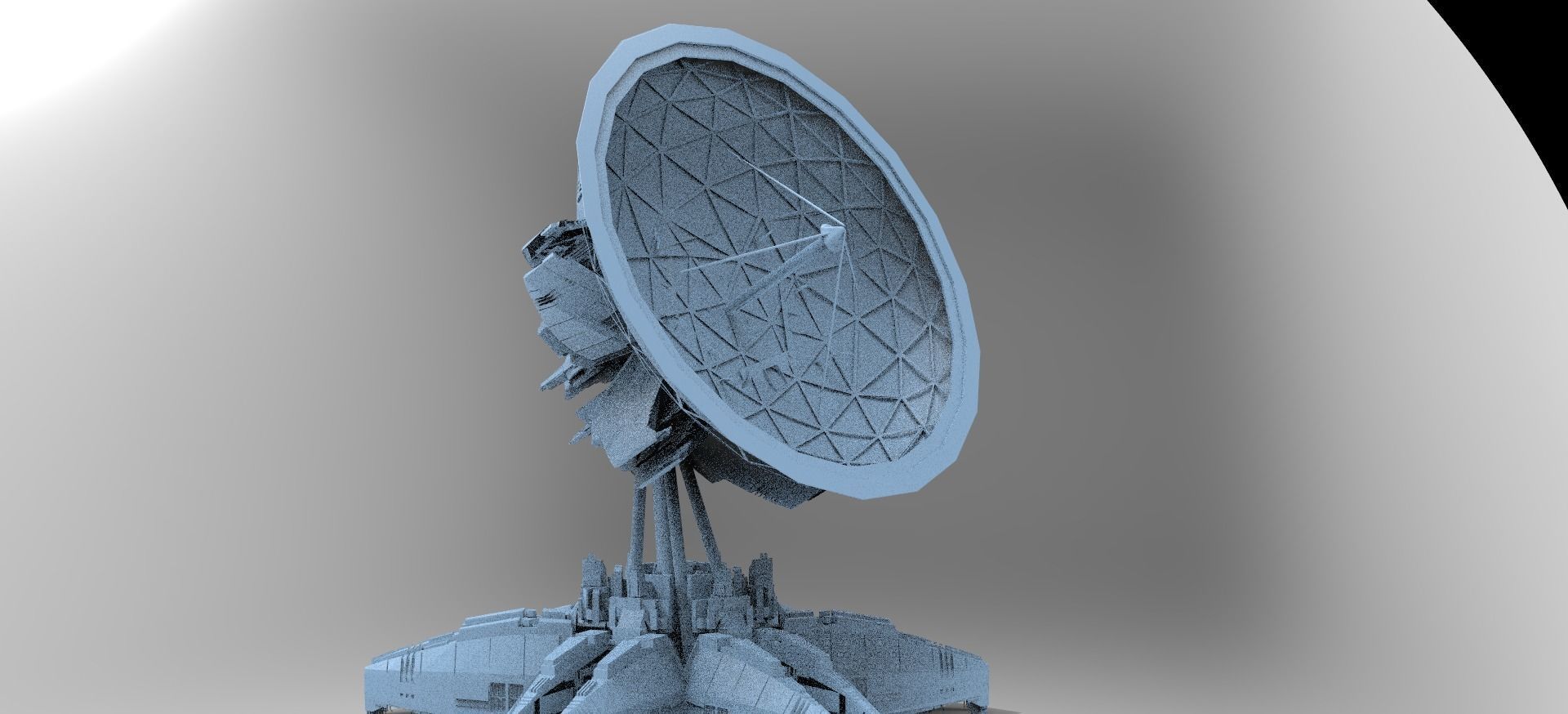 Satellite Dish Huge 3D model | CGTrader