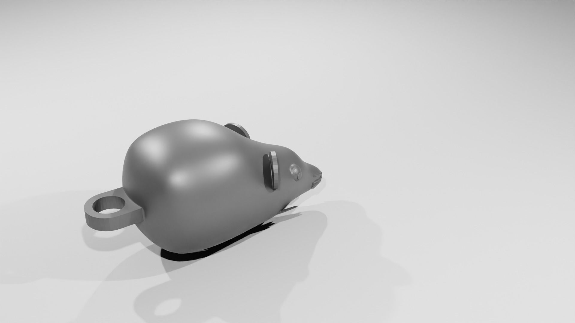 RAT KEYCHAIN LOWPOLY CUTE 3D model 3D printable | CGTrader