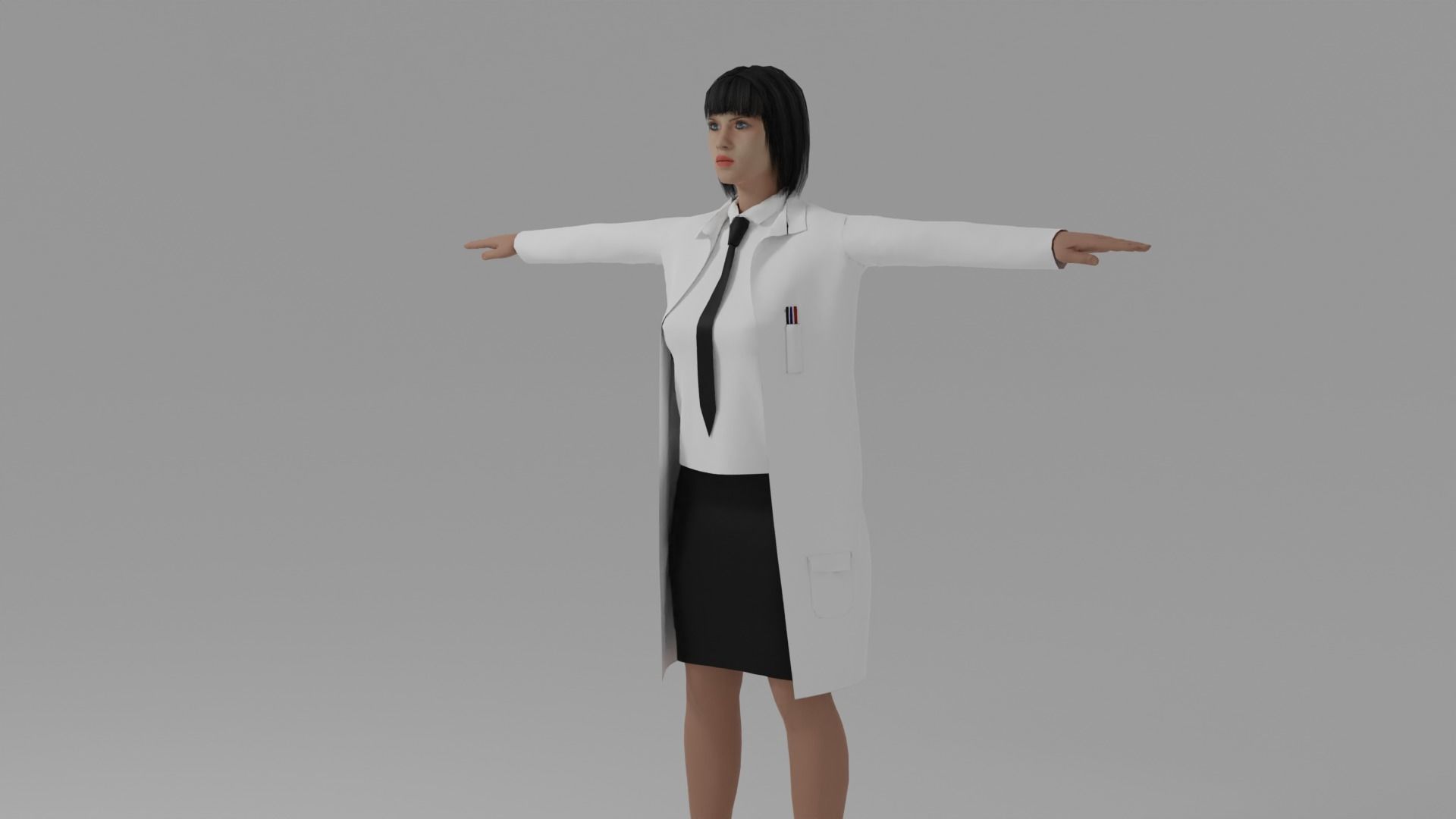 3D model Scientist Woman VR / AR / low-poly | CGTrader