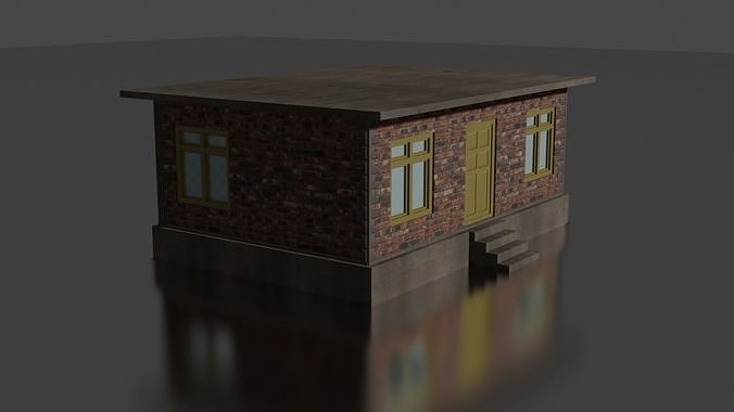 3D model City house low-poly VR / AR / low-poly | CGTrader