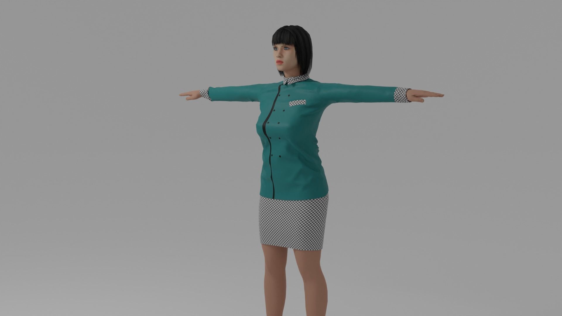 3D model Chef Woman VR / AR / low-poly | CGTrader