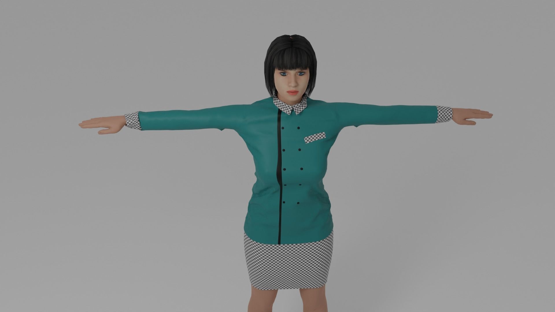 3D model Chef Woman VR / AR / low-poly | CGTrader