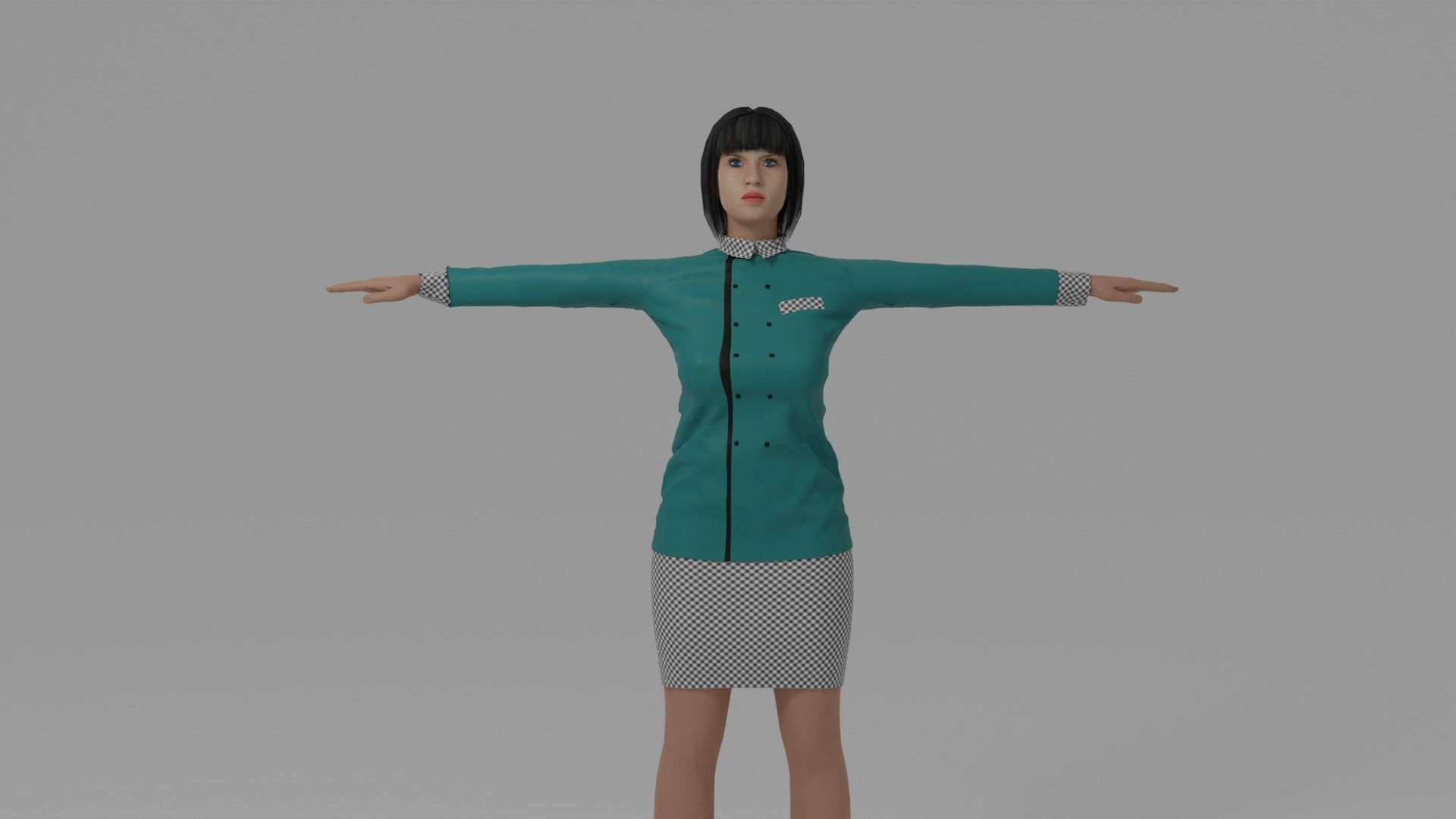 3D model Chef Woman VR / AR / low-poly | CGTrader