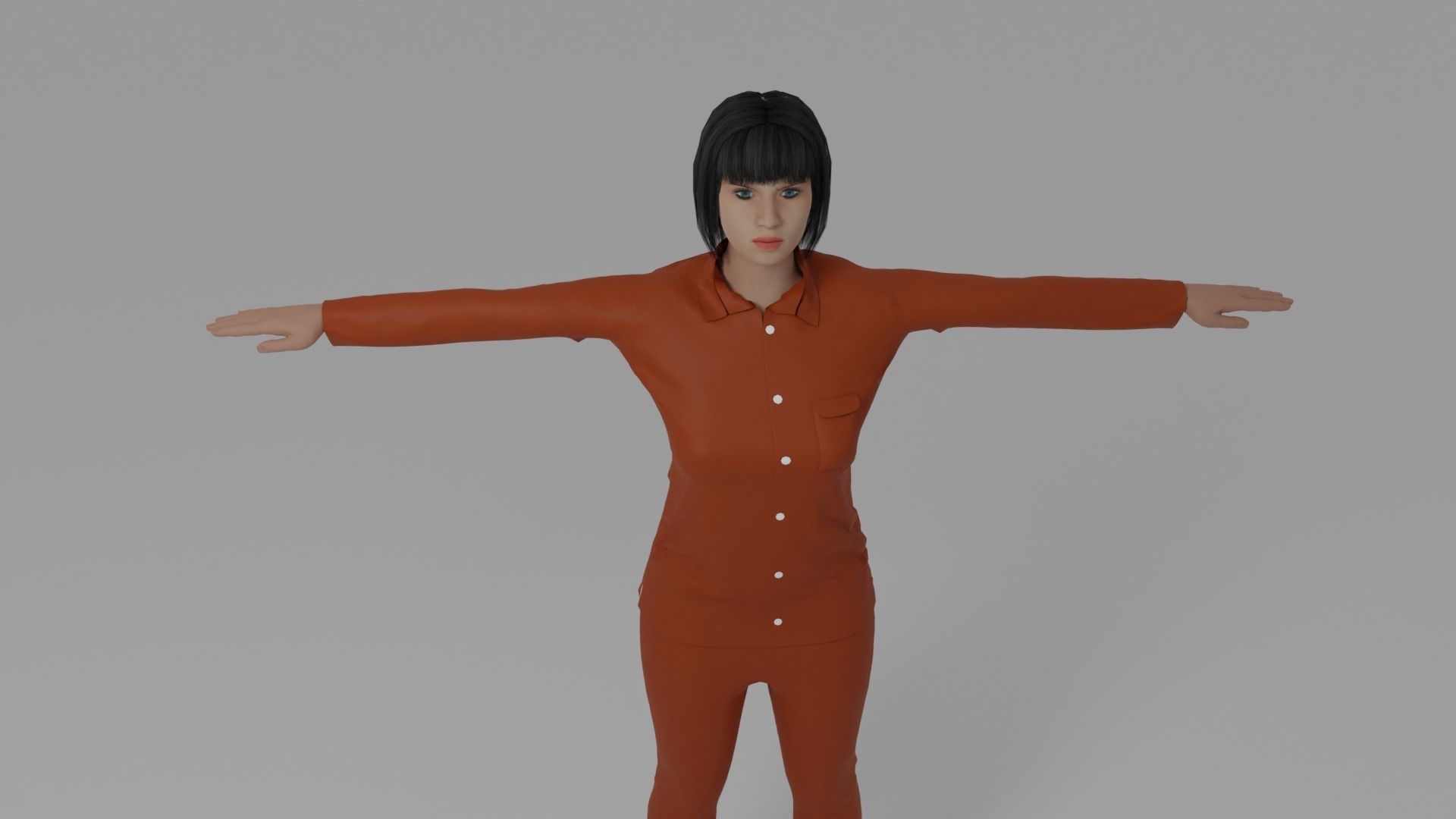 3D model Prisoner Woman VR / AR / low-poly | CGTrader