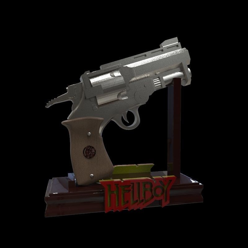 Hellboy gun 3D model 3D printable | CGTrader