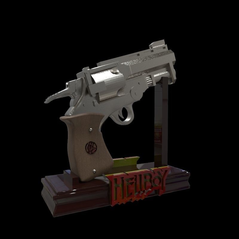 Hellboy gun 3D model 3D printable | CGTrader