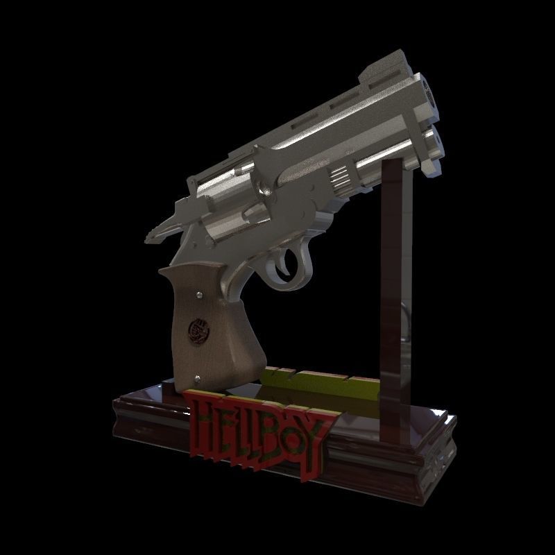 Hellboy gun 3D model 3D printable | CGTrader