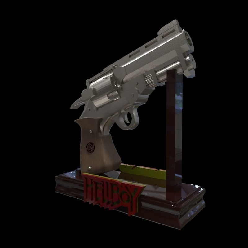 Hellboy gun 3D model 3D printable | CGTrader