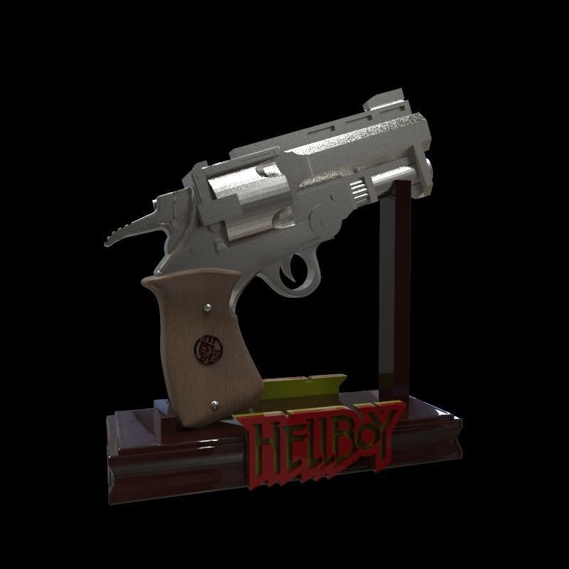 Hellboy gun 3D model 3D printable | CGTrader