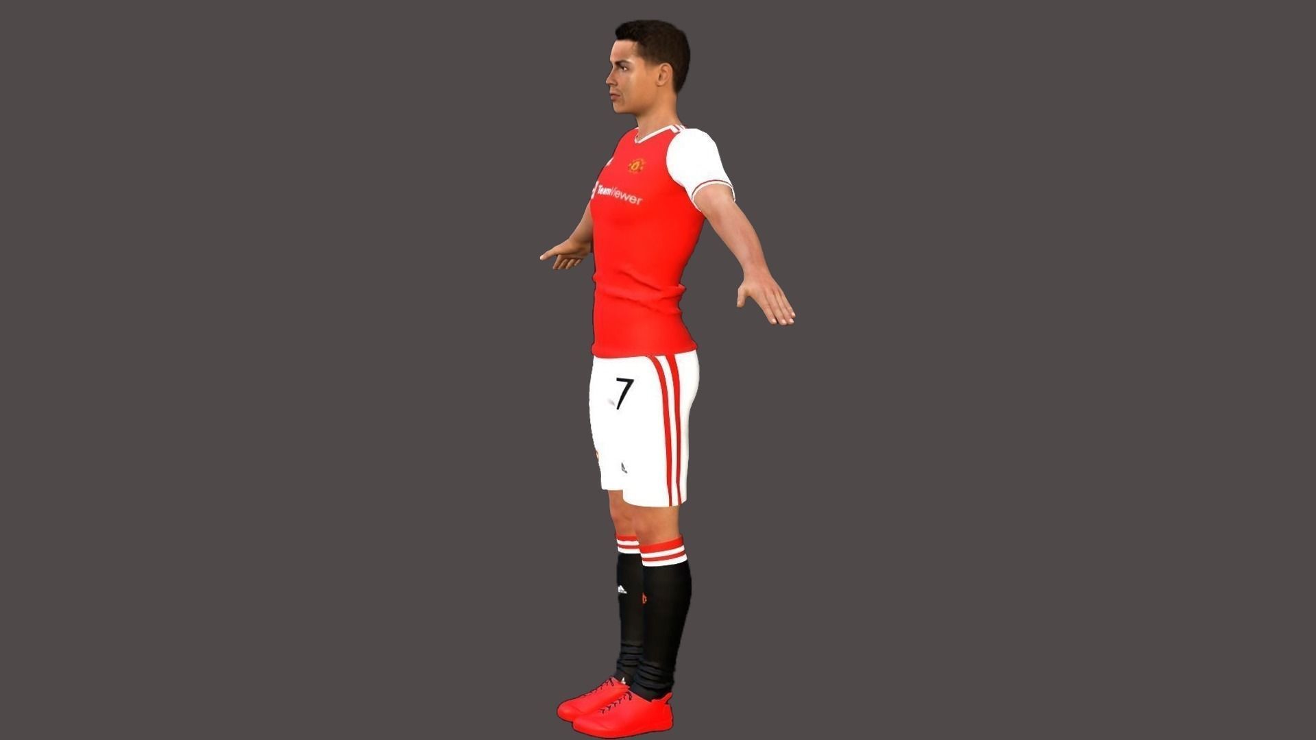 3D model Cristiano Ronaldo VR / AR / low-poly | CGTrader