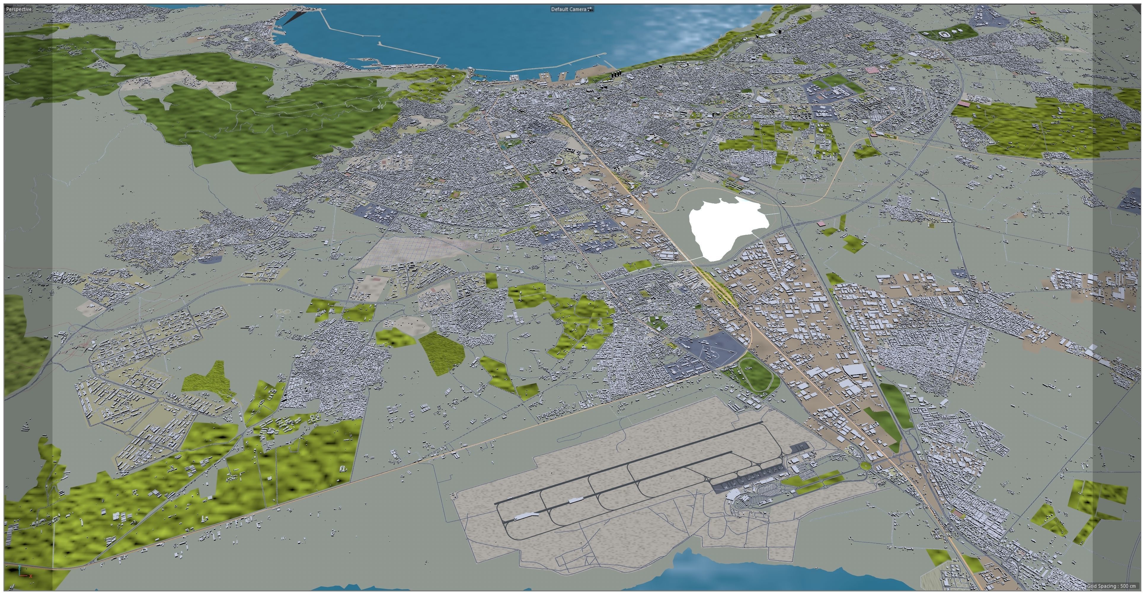 3D model Oran City Algeria 30km VR / AR / low-poly | CGTrader