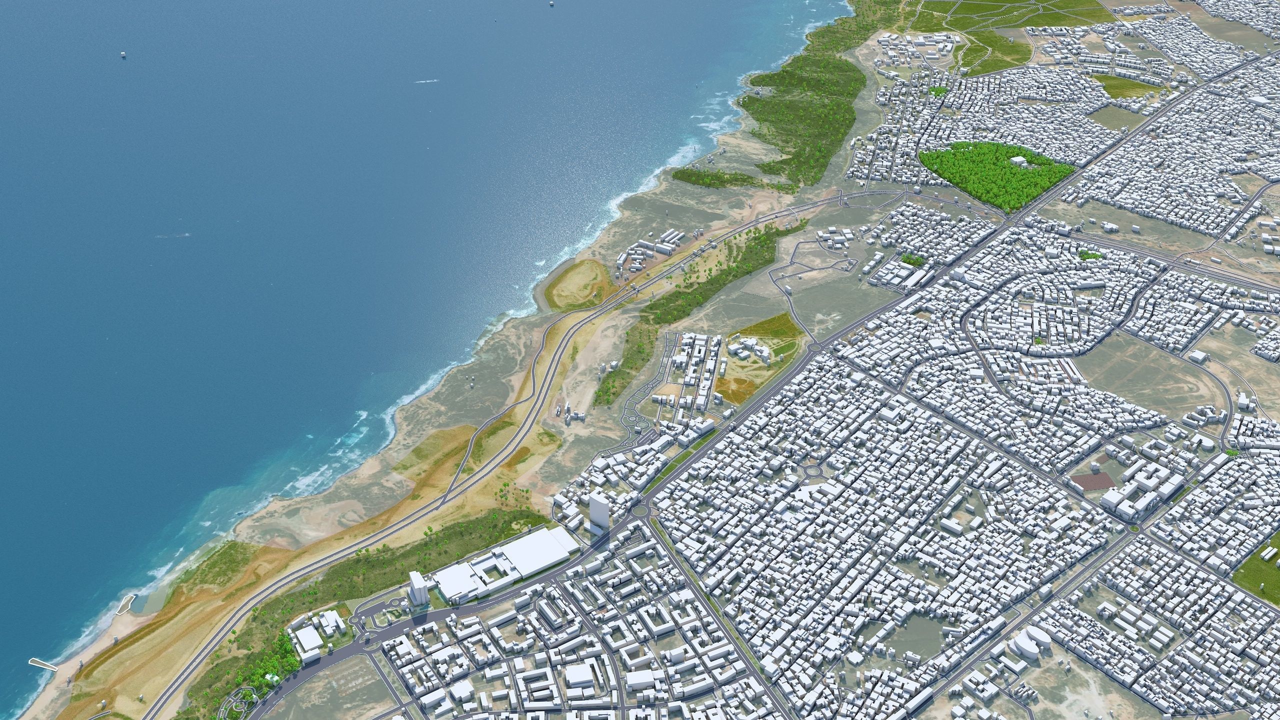 3D model Oran City Algeria 30km VR / AR / low-poly | CGTrader