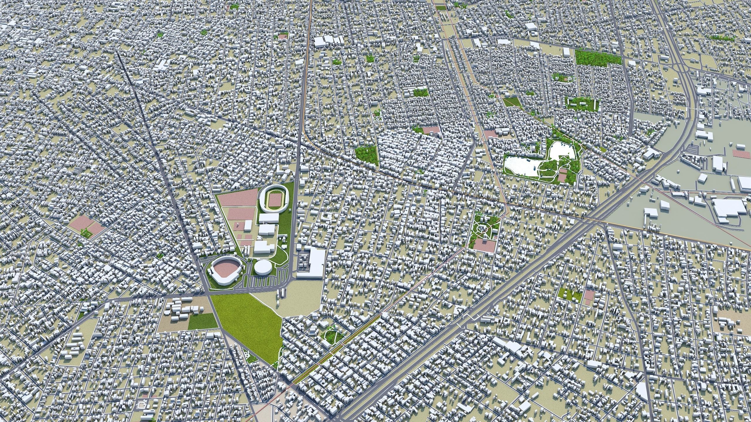 3D model Merida Yucatan Mexico 30km AI VR / AR / low-poly | CGTrader