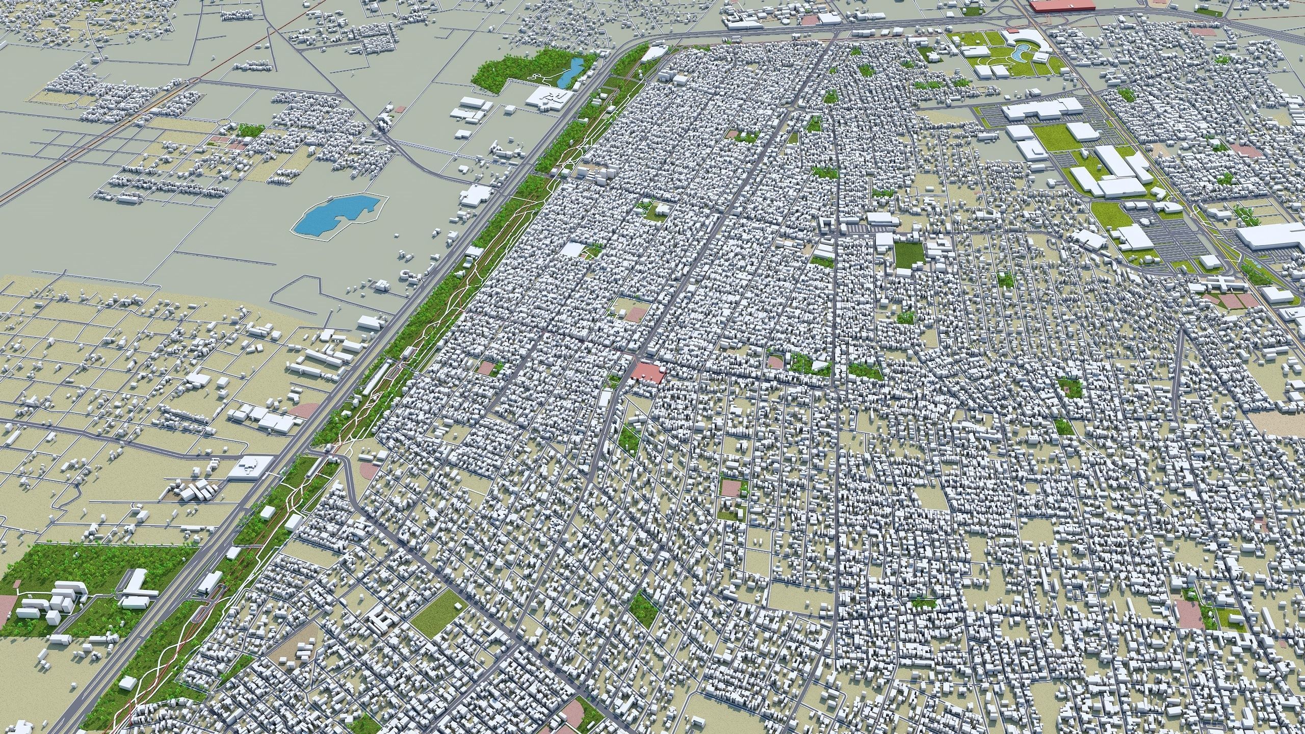 3D model Merida Yucatan Mexico 30km AI VR / AR / low-poly | CGTrader