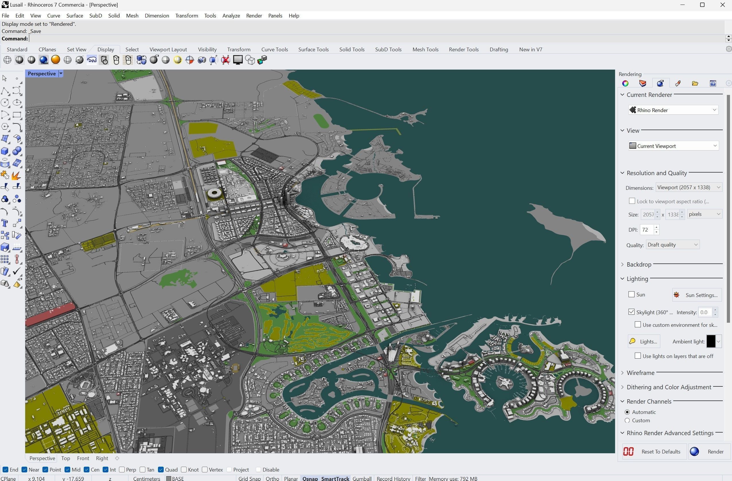 3D model Lusail Qatar 20km VR / AR / low-poly | CGTrader