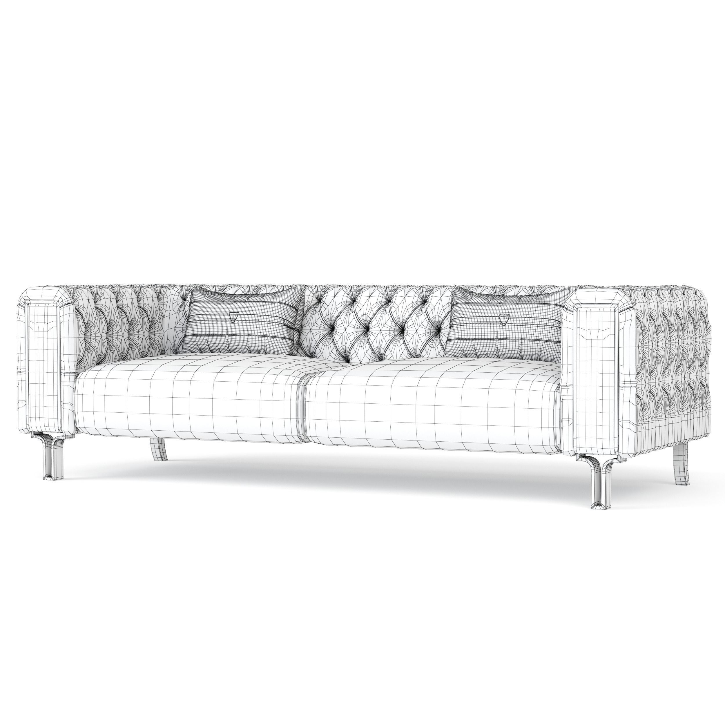 Montego Living Room Sleeper Sofa 3D model | CGTrader