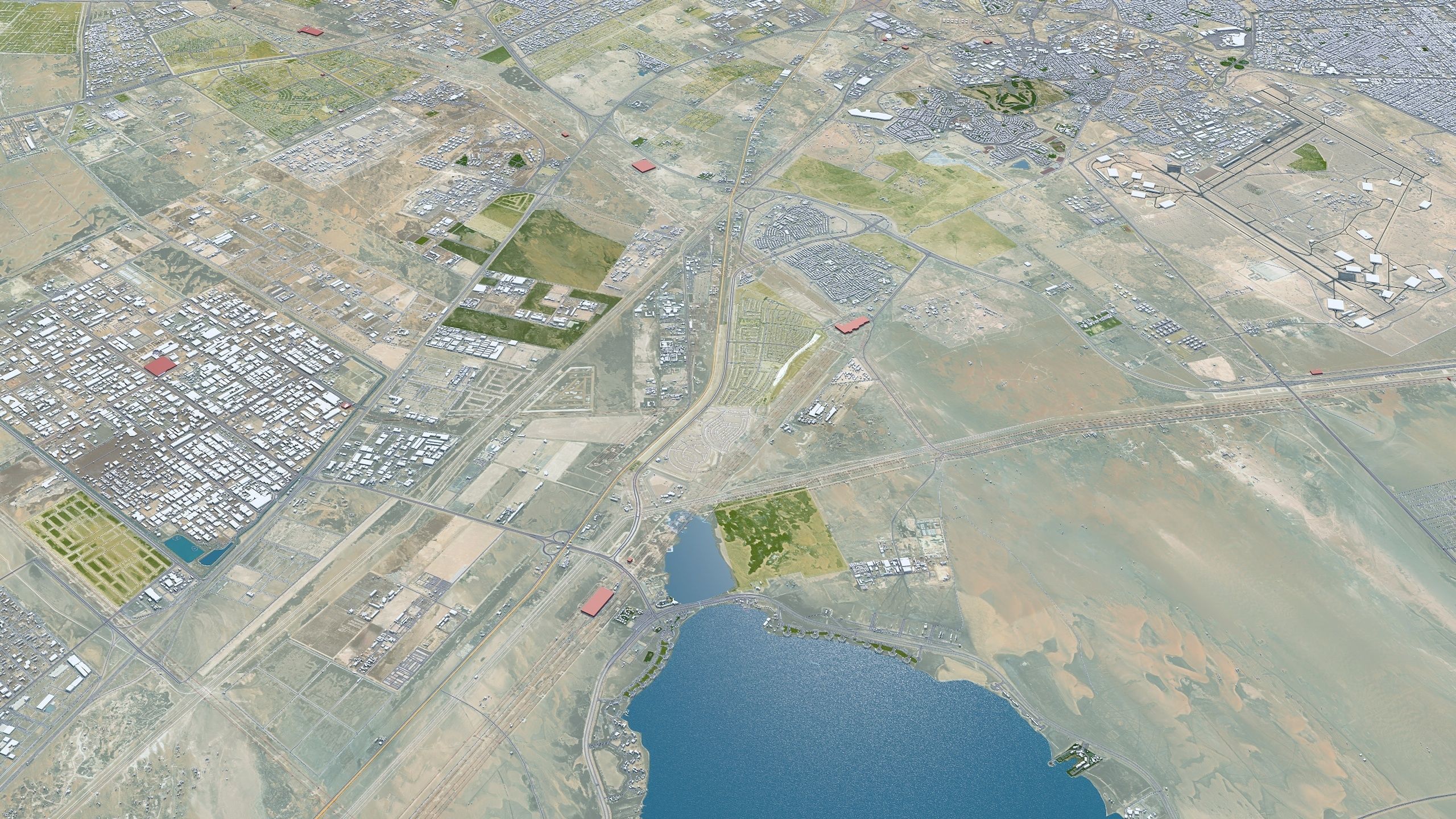 3D model Dhahran Saudi Arabia 50km VR / AR / low-poly | CGTrader