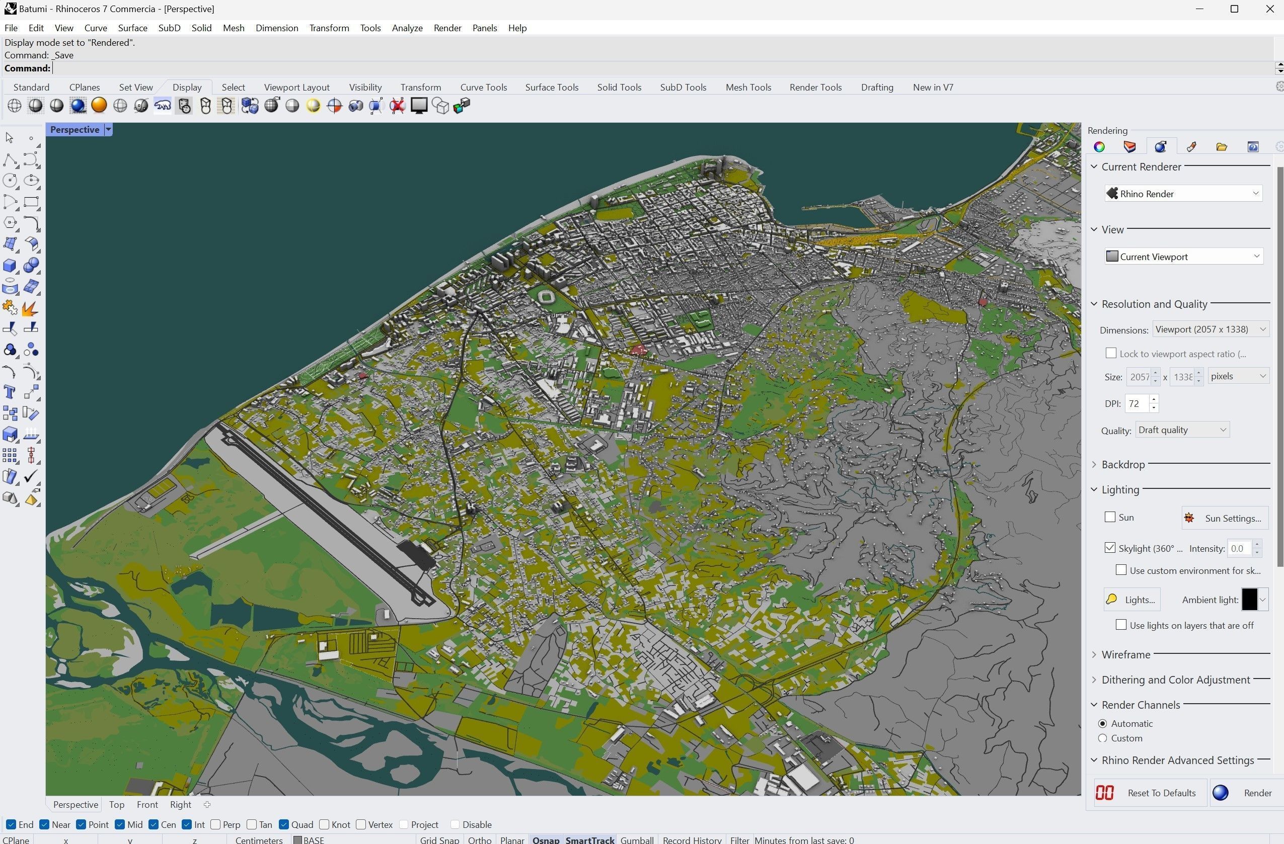3D model Batumi Georgia 30km VR / AR / low-poly | CGTrader