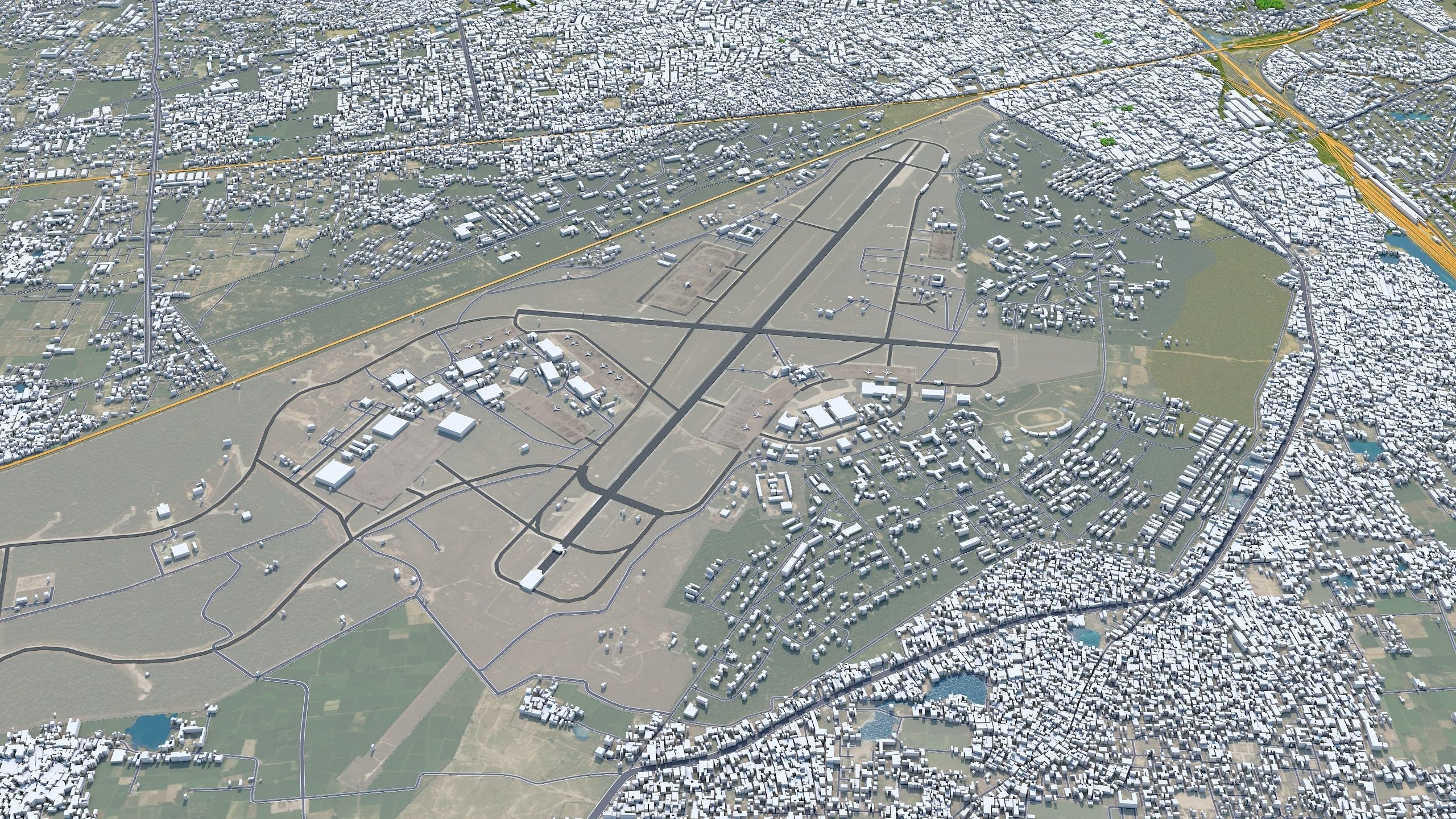 3D model Agra India 50km VR / AR / low-poly | CGTrader