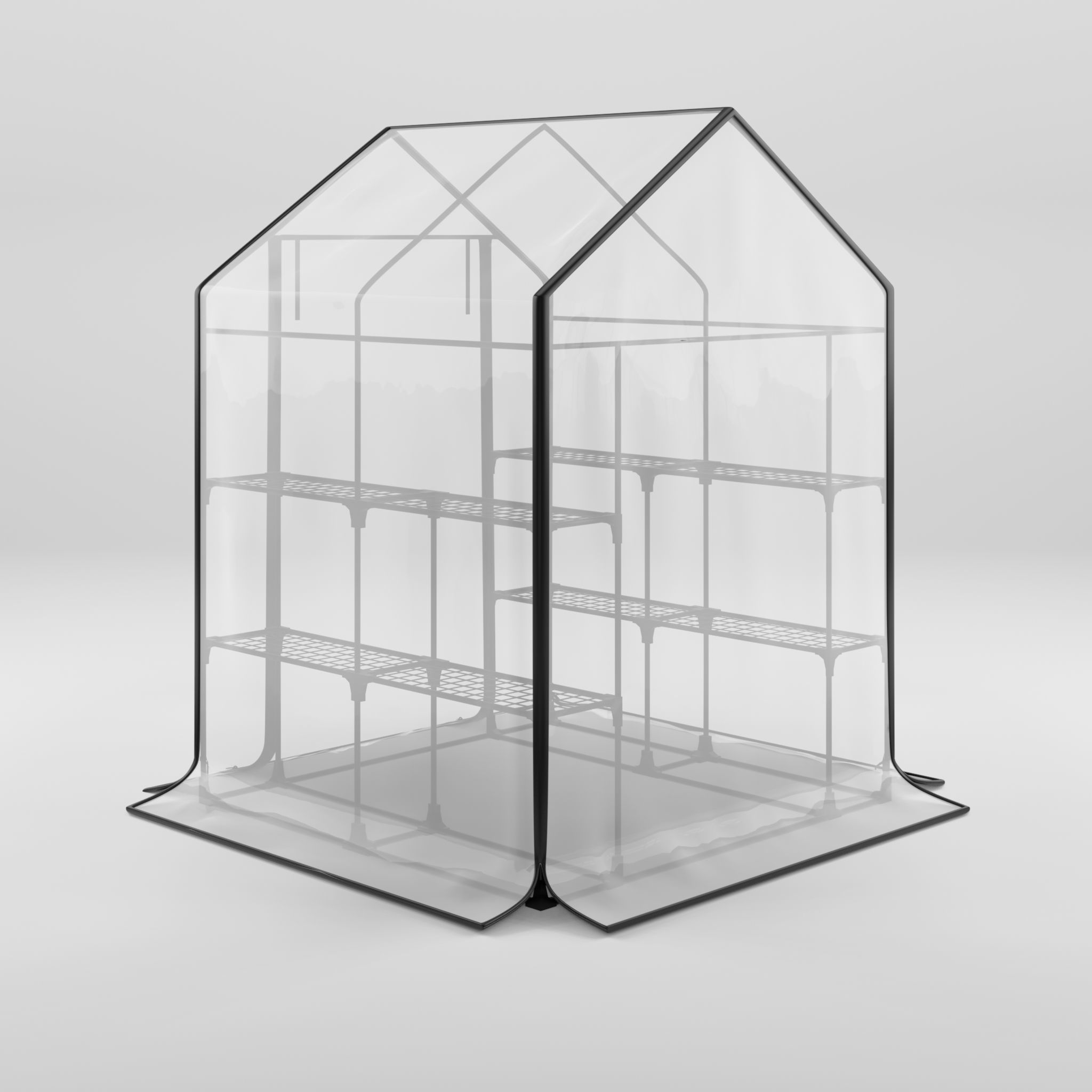 3D model Walk-in- Green House 3D Model VR / AR / low-poly | CGTrader