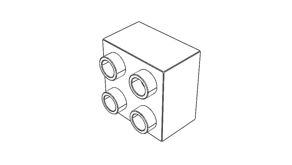 2x2 and 2x4 Building Blocks Design 3D model rigged | CGTrader