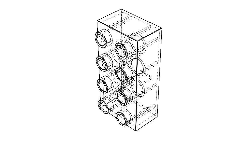 2x2 and 2x4 Building Blocks Design 3D model rigged | CGTrader