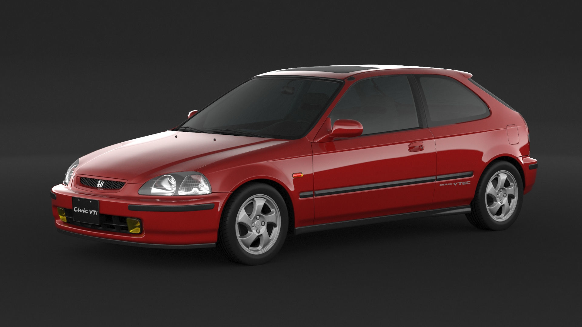 Honda Civic VTI 3D model | CGTrader