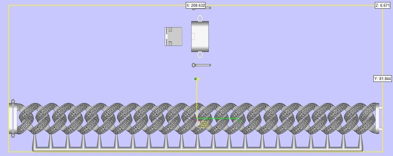 Unique Hexagon Shape Cuban Chain Cad File 3D model 3D printable | CGTrader