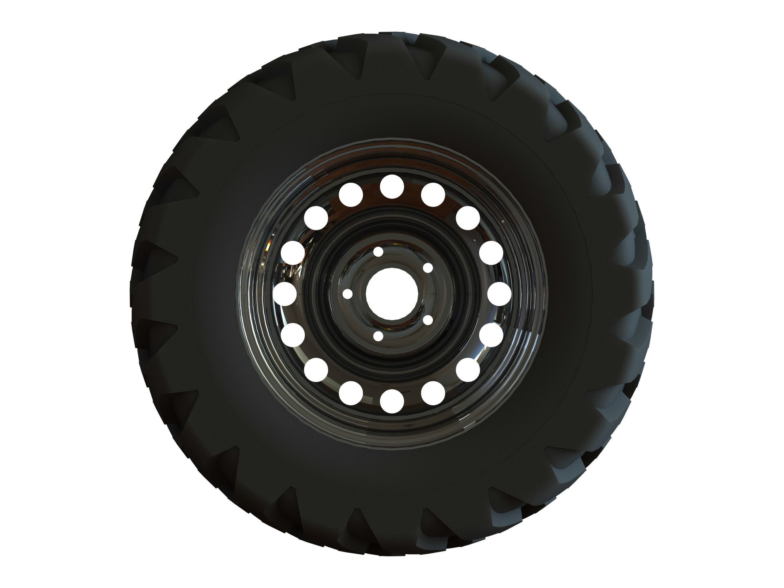 Transport Wheel 3D model rigged | CGTrader