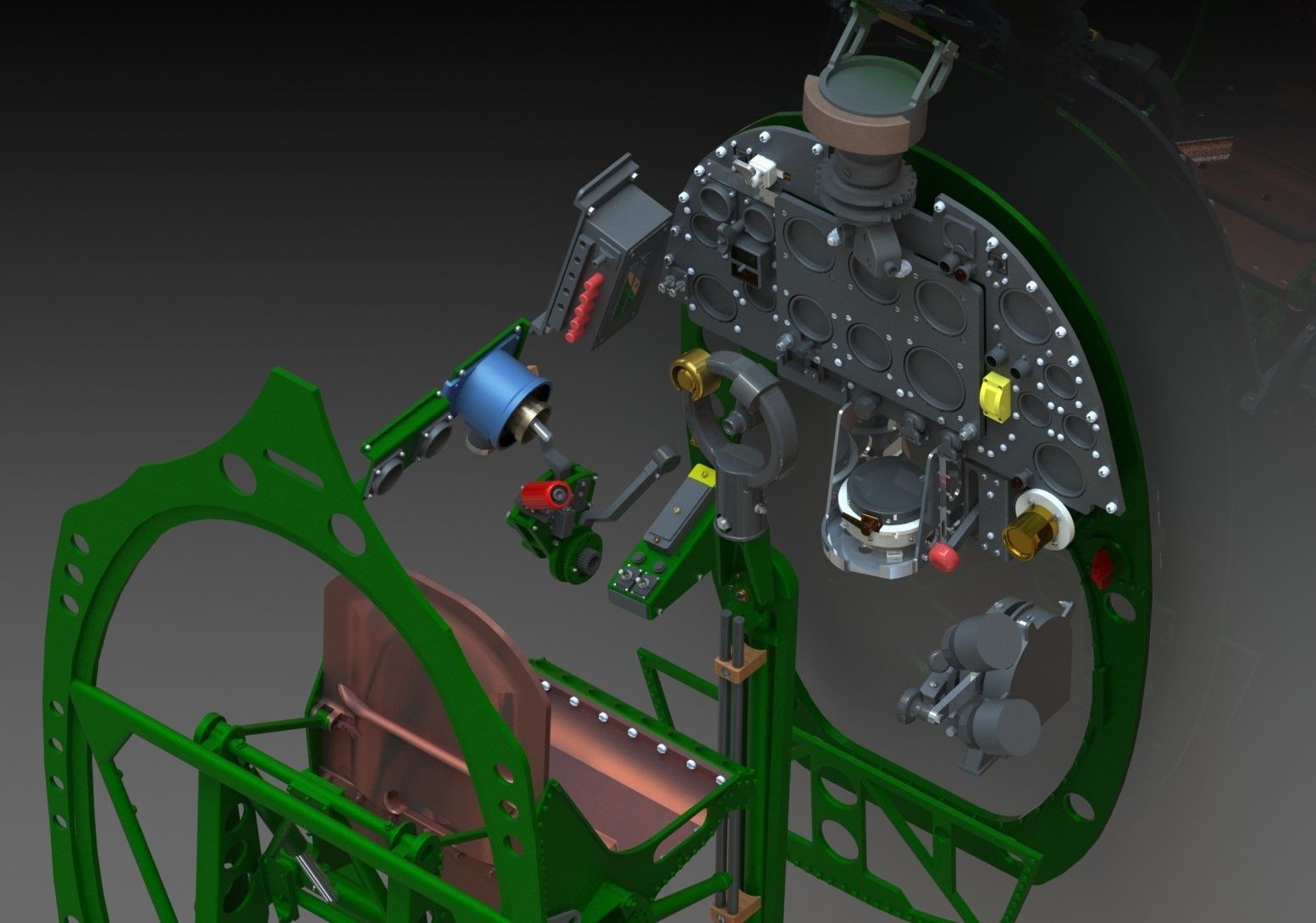 Spitfire Hight definition work Cockpit STL FILES 3D print model 3D ...