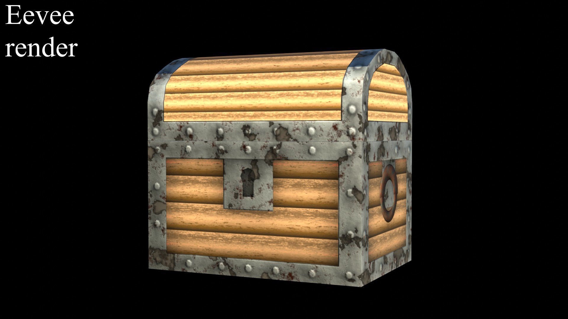 3D model Pirate Wood Treasure Chest VR / AR / low-poly | CGTrader