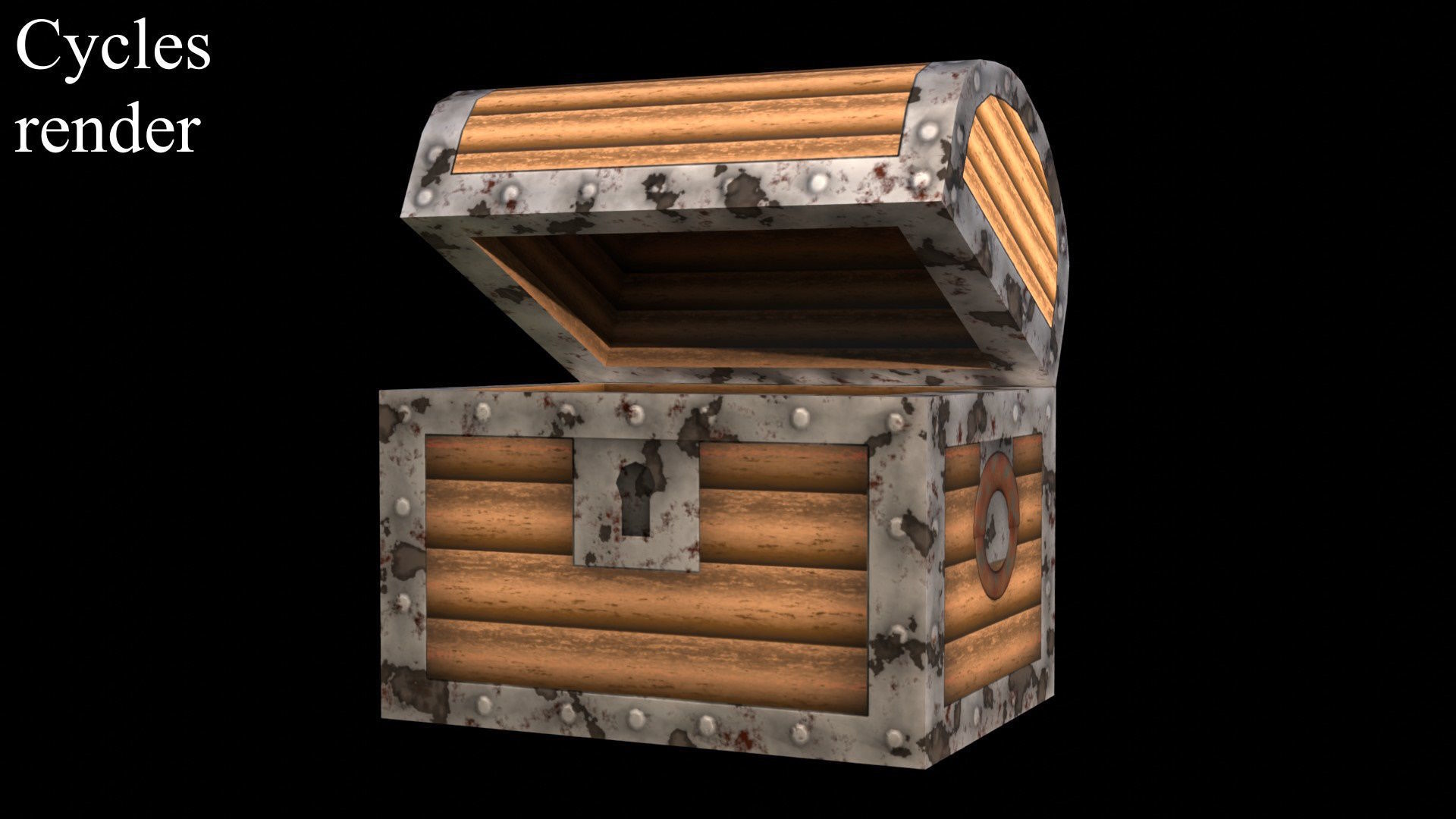 3D model Pirate Wood Treasure Chest VR / AR / low-poly | CGTrader