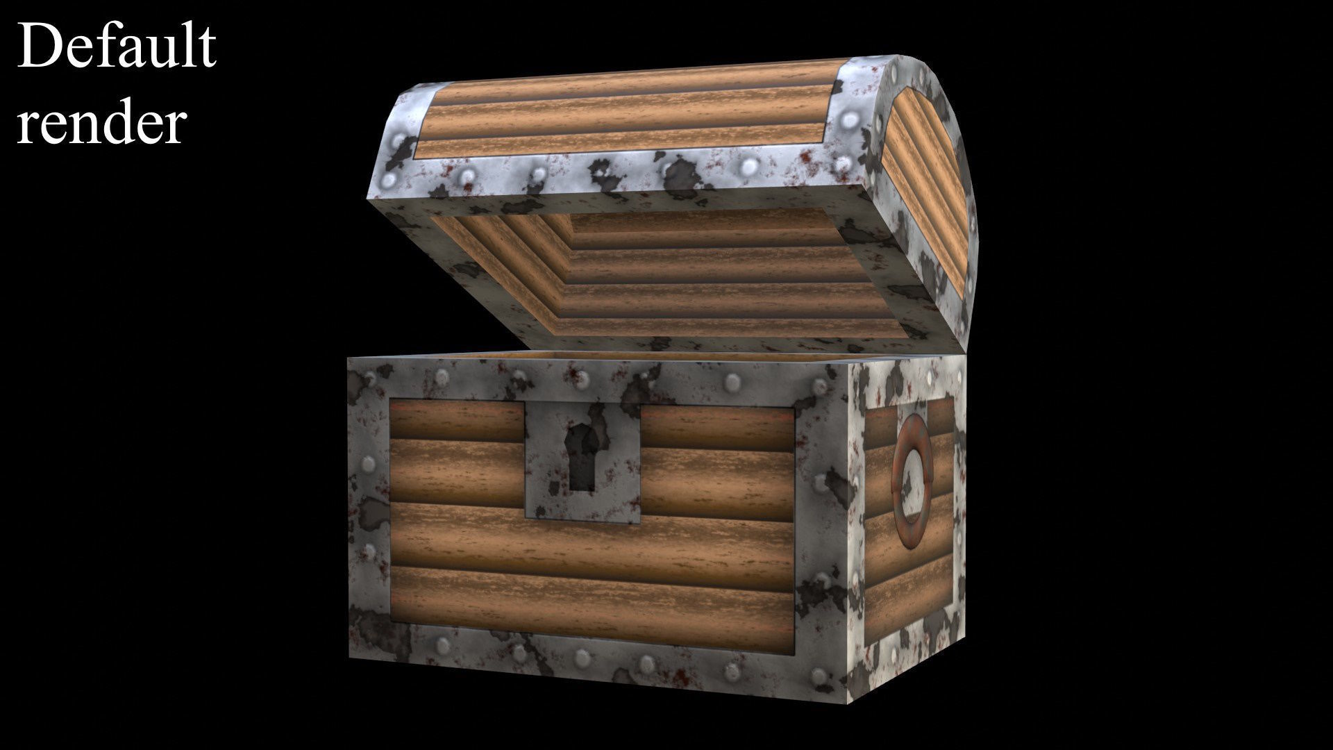 3D model Pirate Wood Treasure Chest VR / AR / low-poly | CGTrader