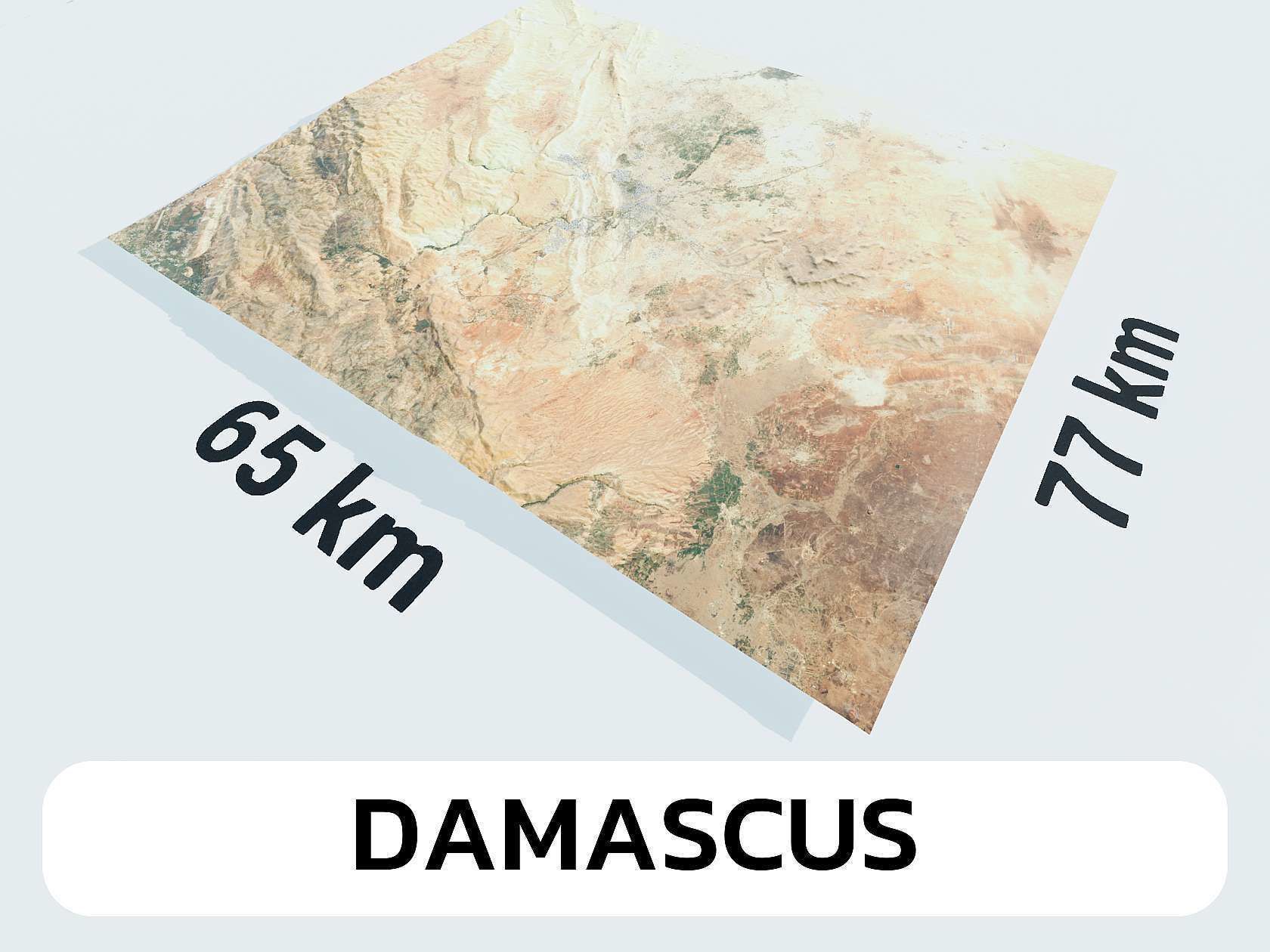 Damascus Syria City Landscape 3D Model 3D model | CGTrader